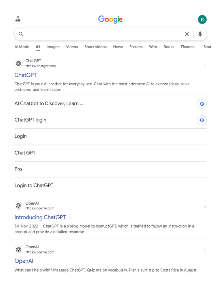 Chatgpt Login - Google Search | PDF | Artificial Intelligence ...