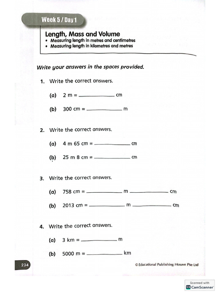 Length, Mass and Volume | PDF