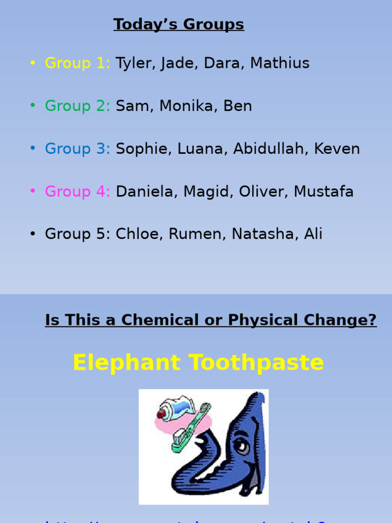 Chemical Physical Change Circus | PDF | Chess Openings | Chess