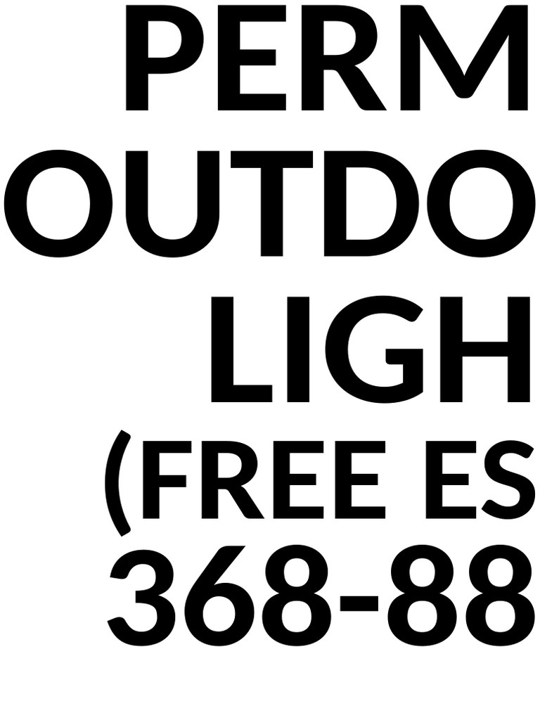 Permanent Led | PDF