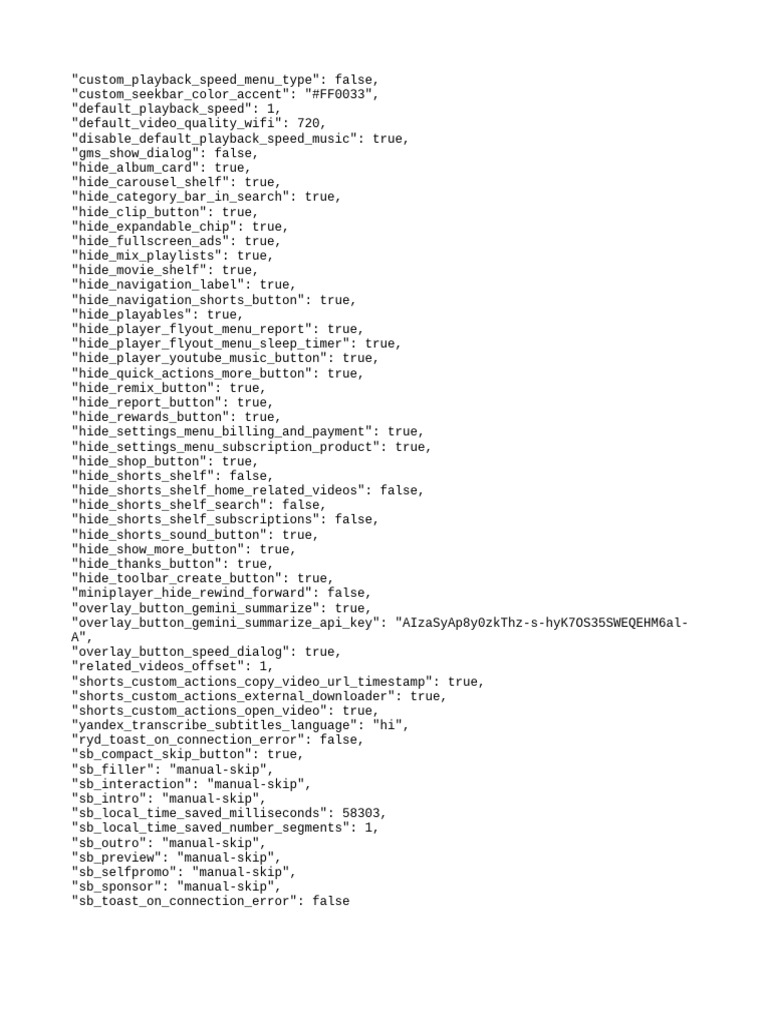 Video Playback Settings Configuration | PDF