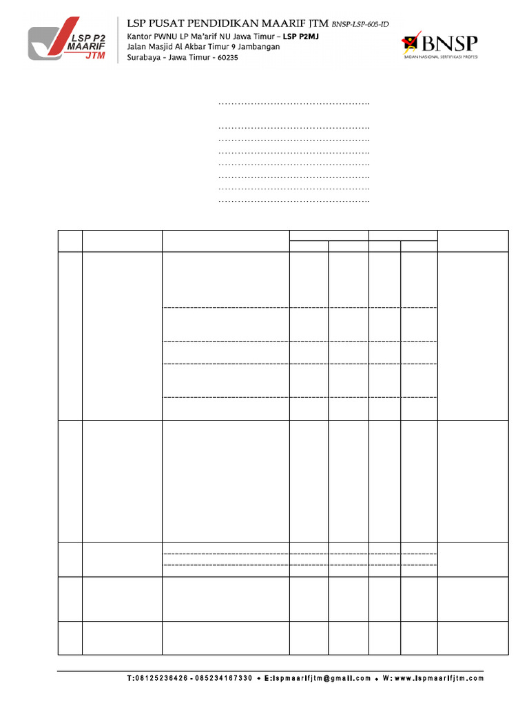Instrumen Verifikasi TUK DKV Okupasi Junior Operator Desain Grafis | PDF