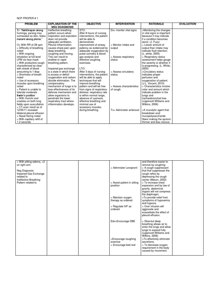 NCP Airway | Breathing | Respiratory System