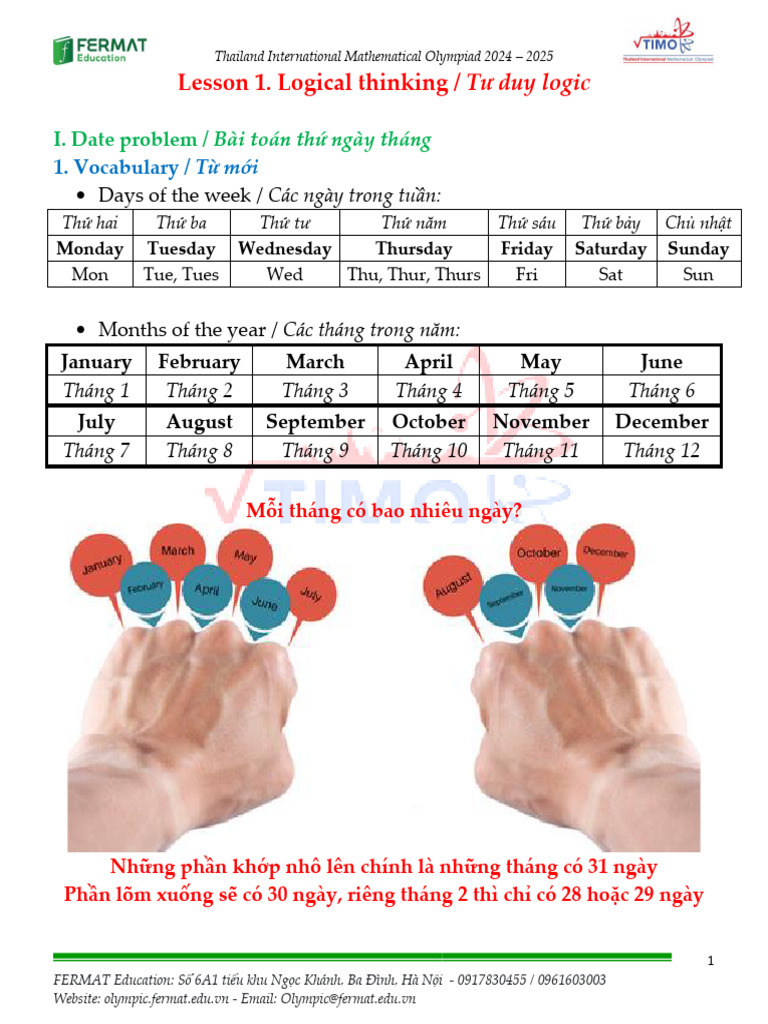 Lesson 1-Logical Thinking - ZOOM | PDF