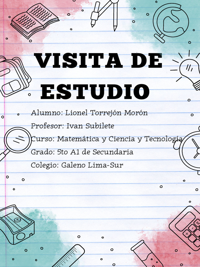 Documento A4 Portada Carátula de Propuesta Creativa Doodle Acuarela ...