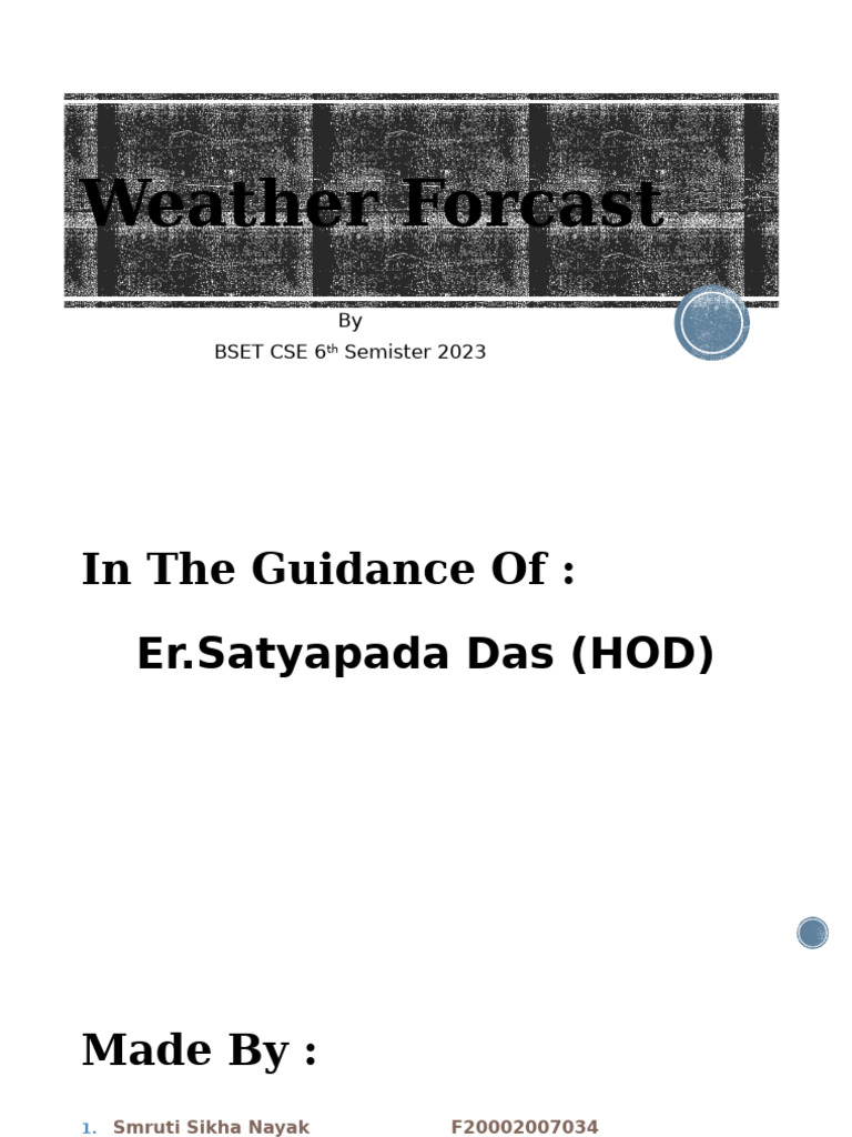 Local Weather Forecast System Overview | PDF | Websites | World Wide Web