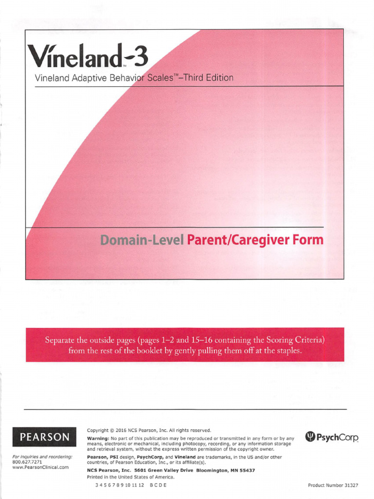 VABS 3 English | PDF