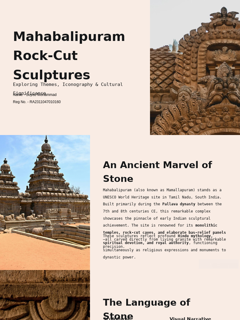 Copy of Mahabalipuram Rock Cut Sculptures (1) | PDF | Shiva | Sculpture