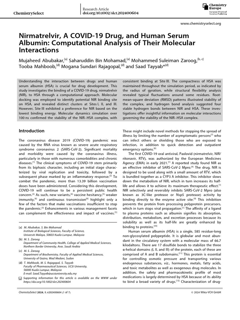 EBSCO-FullText-11 09 2025 | PDF | Docking (Molecular) | Enzyme Inhibitor