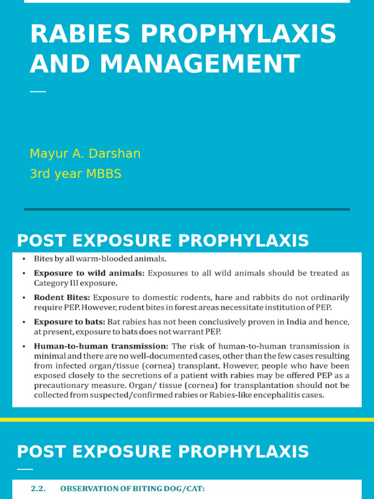 Rabies Management | PDF