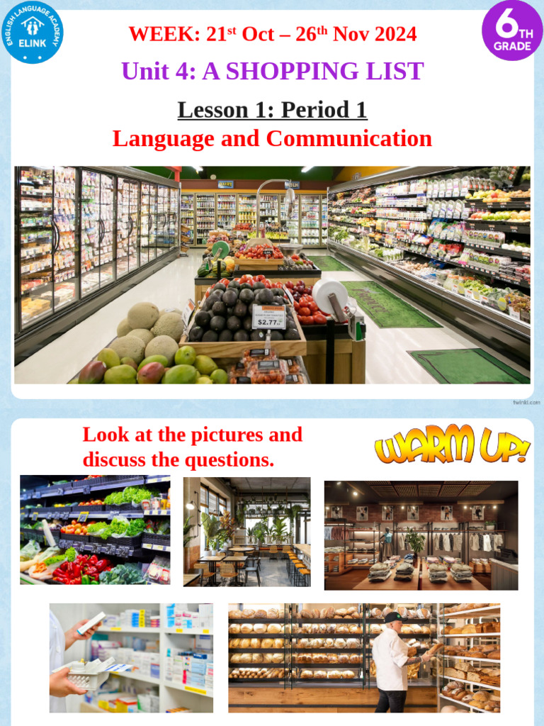 Shopping List Activities for Language Learning | PDF | Adolescence