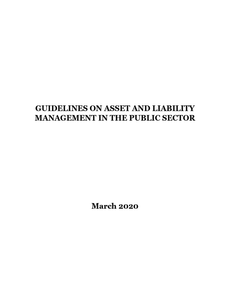 Asset and Liability Management Guidelines | PDF | Book Value | Depreciation