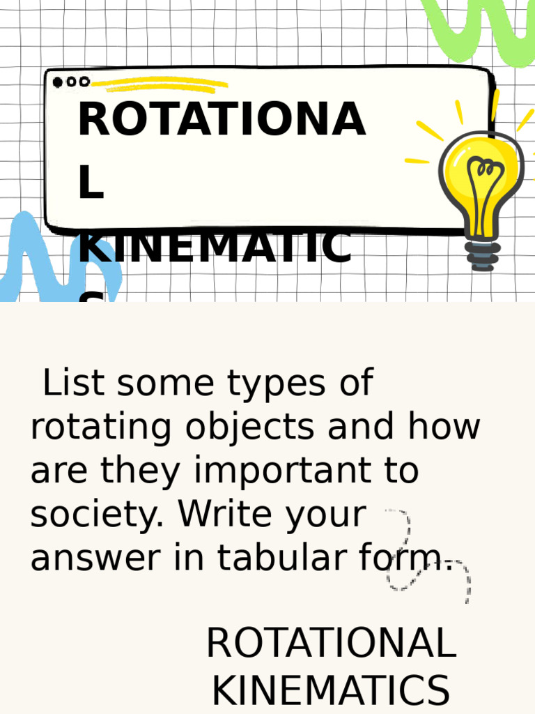 ROTATIONAL | PDF | Rotation Around A Fixed Axis | Newton's Law Of ...