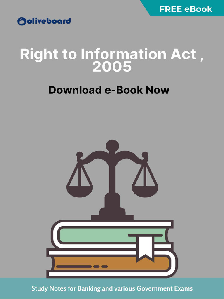 Right To Information Act | PDF | Justice | Crime & Violence
