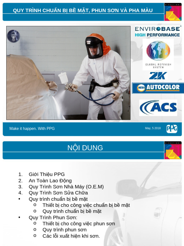 MODUEL 1 - Quy Trinh Chuan Bi Be Mat Phun Son | PDF