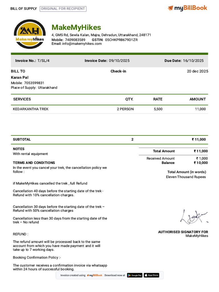 T SL 4-Sales Invoice-Karan Pal | PDF | Rupee