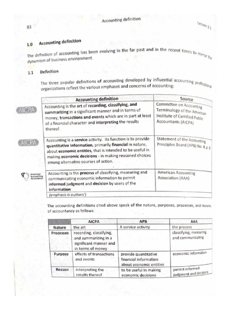 Financial Analysis & Reporting 1 - Accounting - An Overview | PDF
