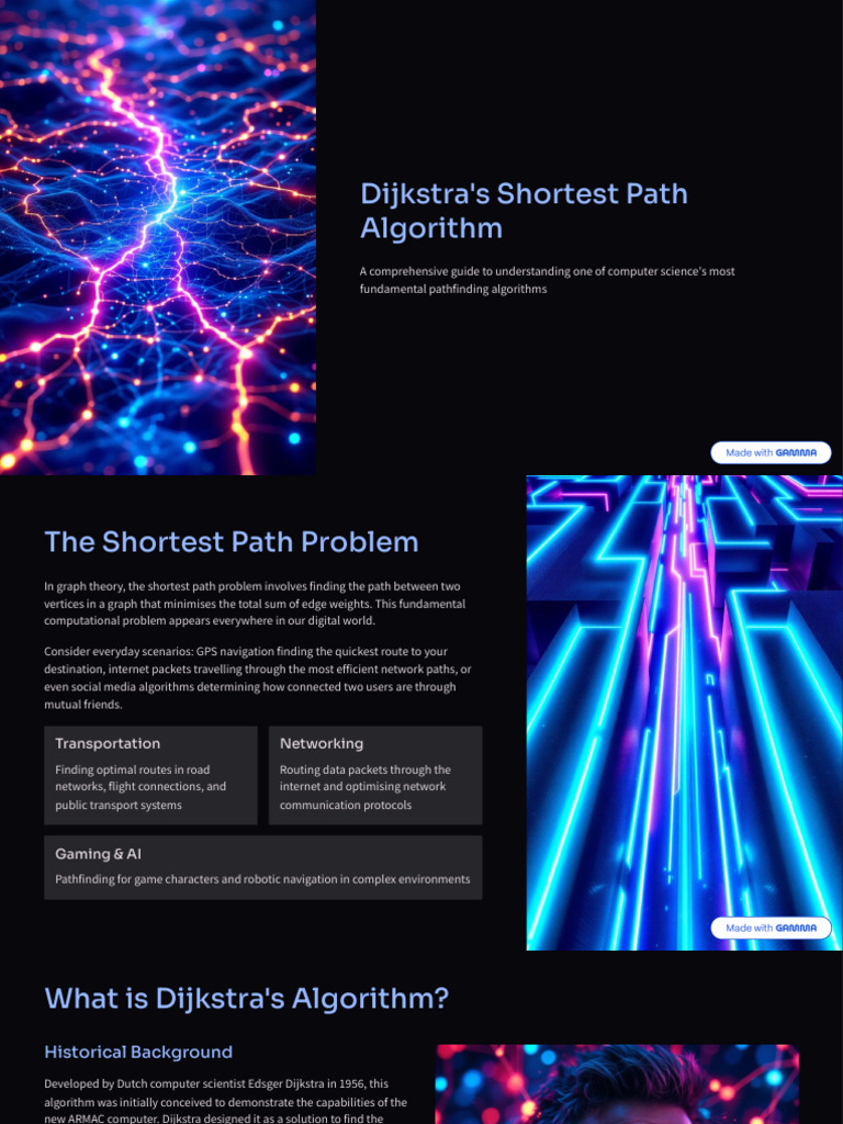 Dijkstra's Shortest Path Algorithm Guide | PDF | Combinatorics ...