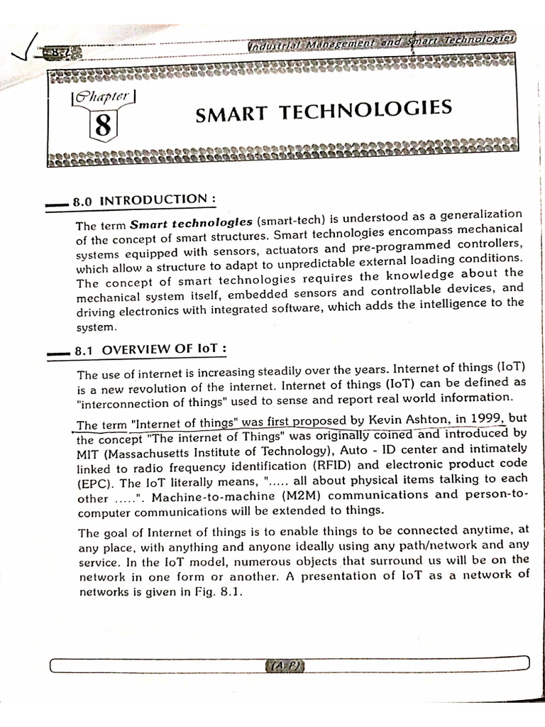 Unit 5. Smart Technologies | PDF