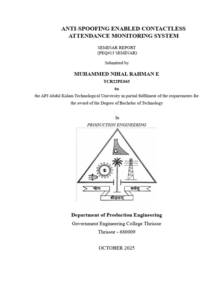 Final Report | PDF | Deep Learning | Biometrics