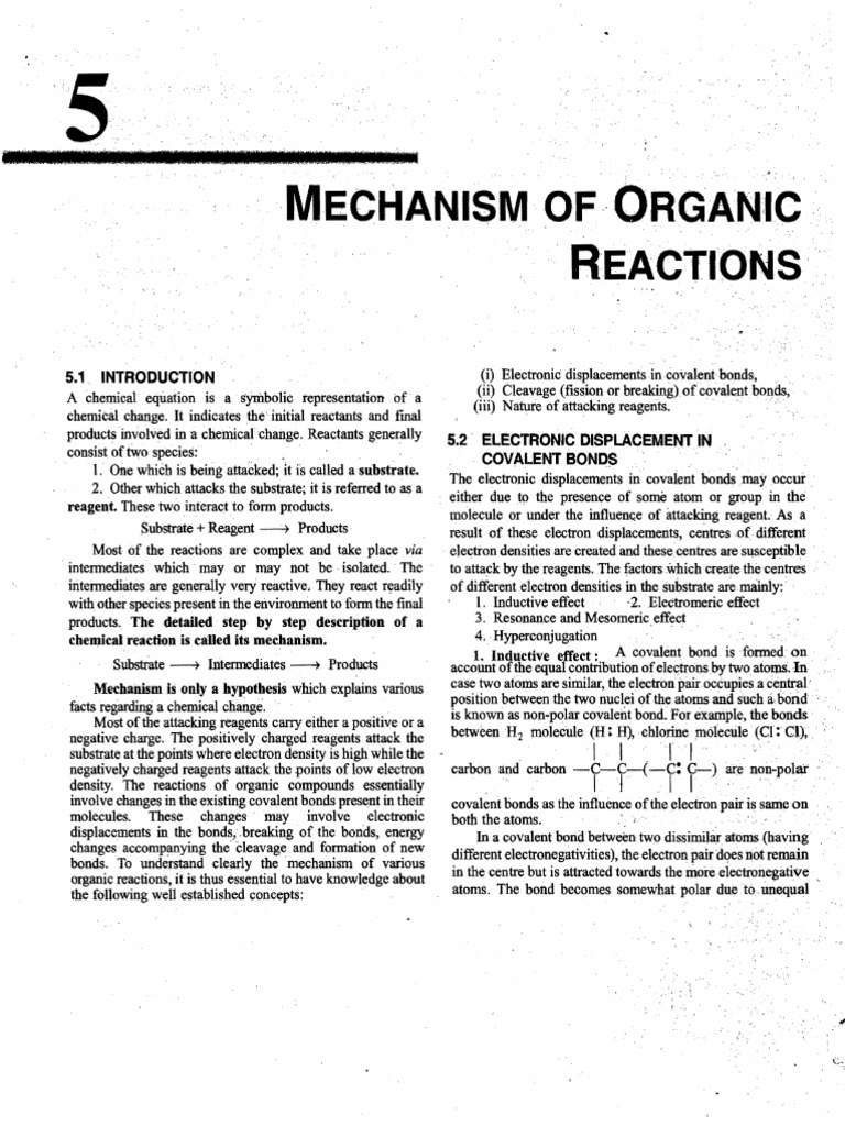 Reaction Mechanisms Op Tandon Theory | PDF | Acid | Acid Dissociation ...