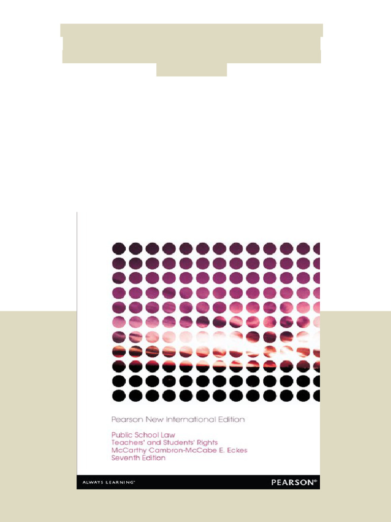 (Ebook) Public School Law : Teachers' and Students' Rights (Pearson New ...