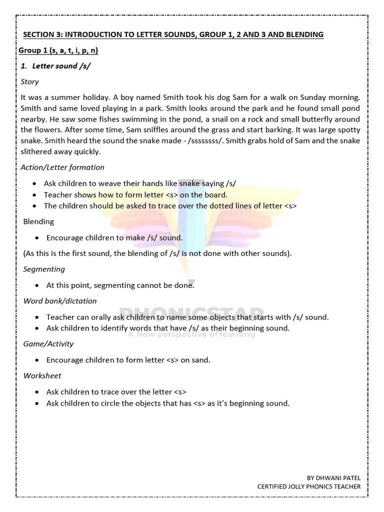 Jolly Phonics: Letter Sounds & Activities | PDF | Phonics | Learning