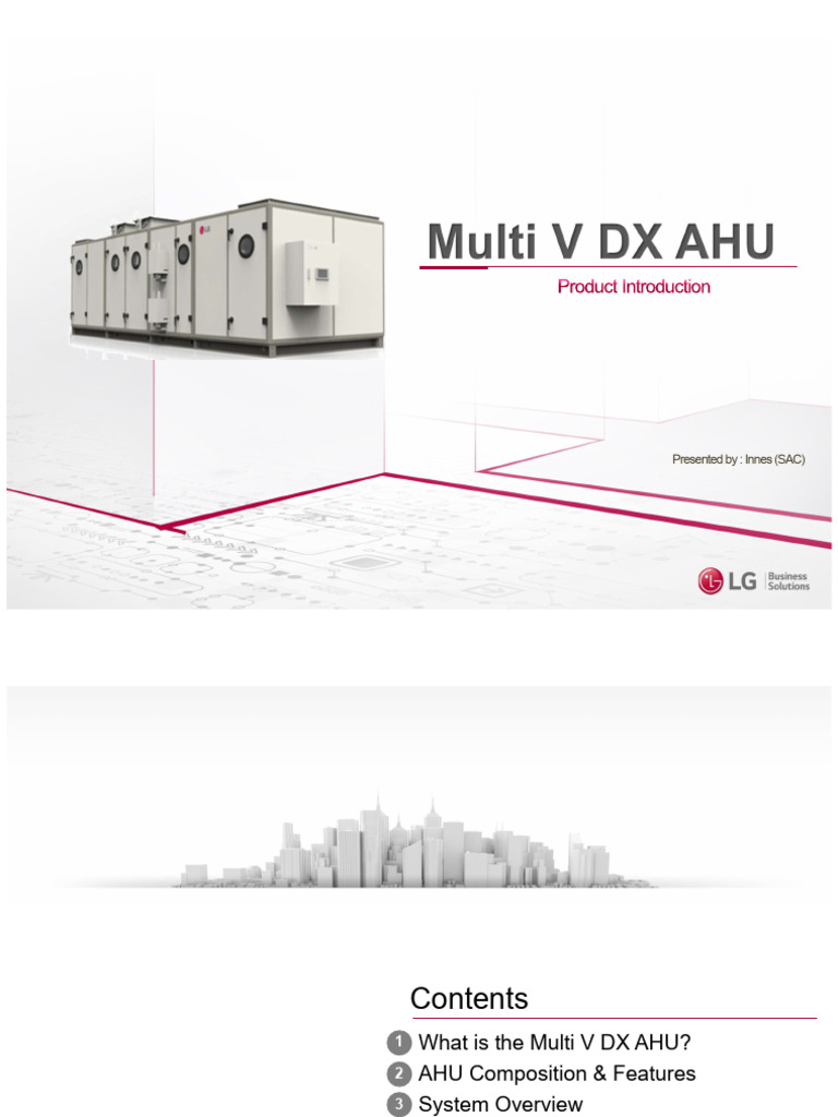 Multi V DX AHU Overview and Benefits | PDF | Air Conditioning ...
