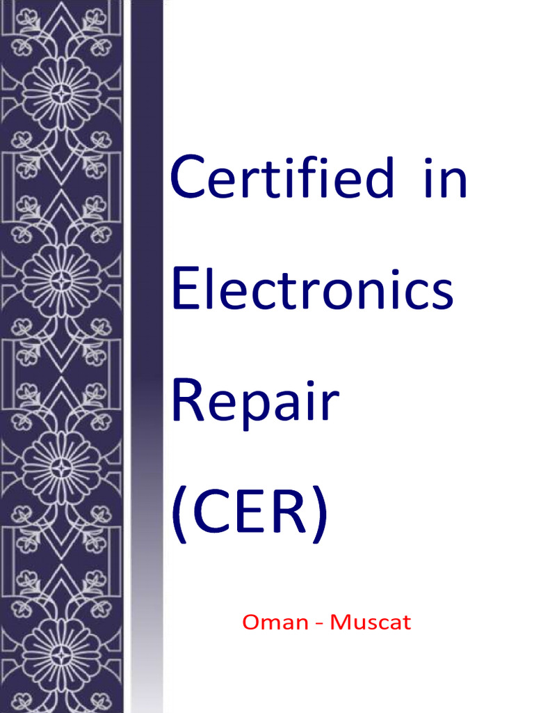 Certificate in Electronics Repair Overview | PDF | Electronic Circuits ...