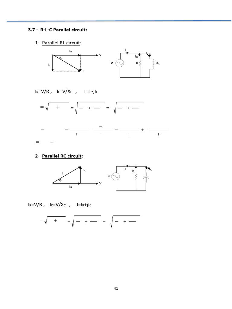 Parallel Circuits | PDF | Electrical Impedance | Ac Power