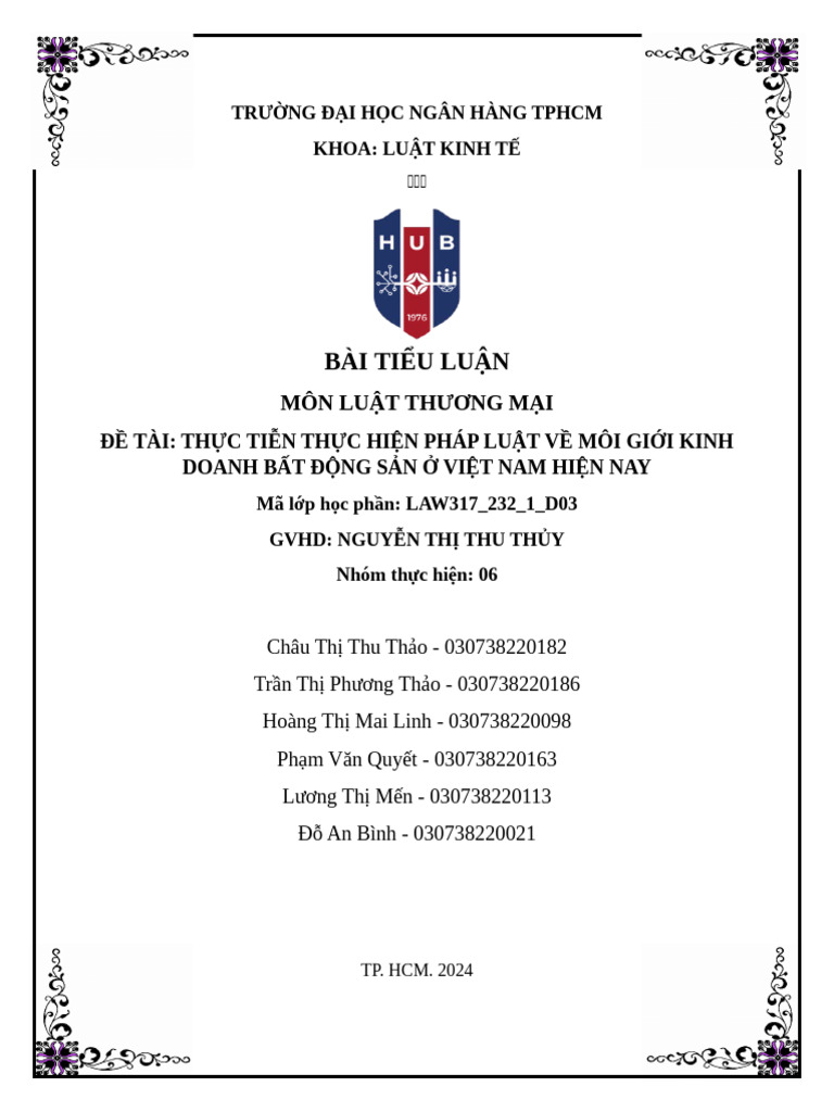 Tiểu Luận Nhóm Ltm2 | PDF