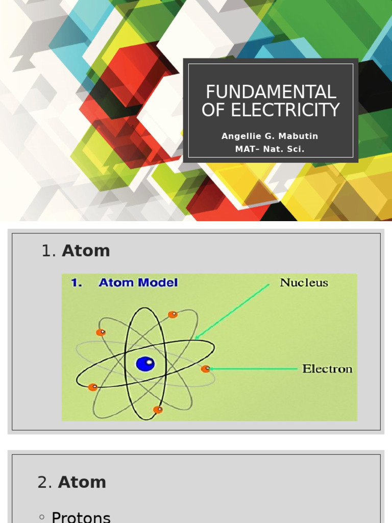 Fundamentals of Electricity Explained | PDF | Voltage | Volt