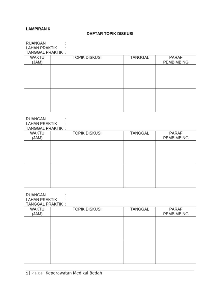 Lampiran Praktek KMB PROFESI NERS - FIX - 2025 | PDF