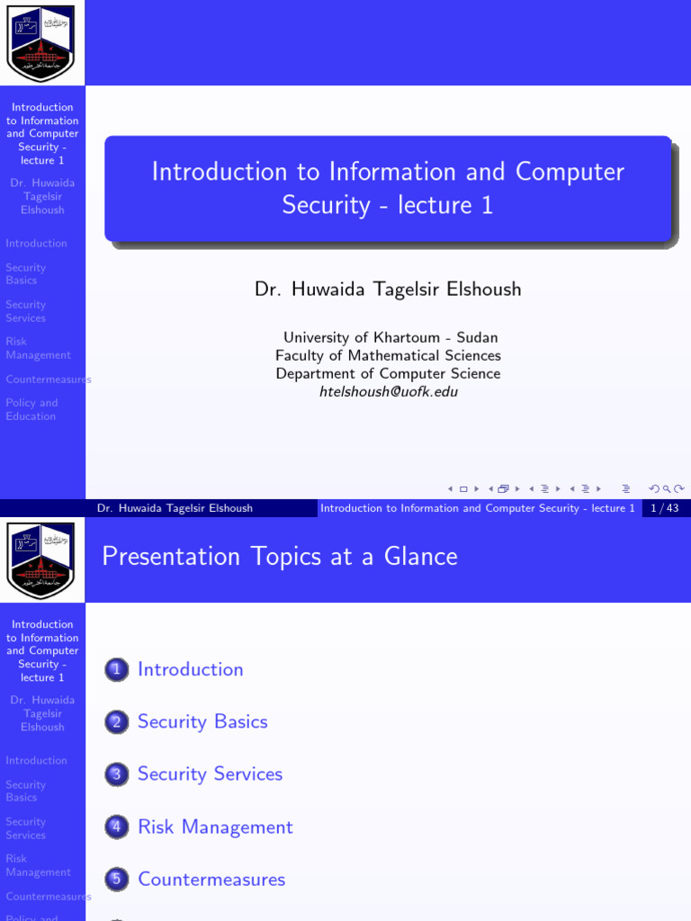 Introduction To Information Security | PDF | Security | Computer Security