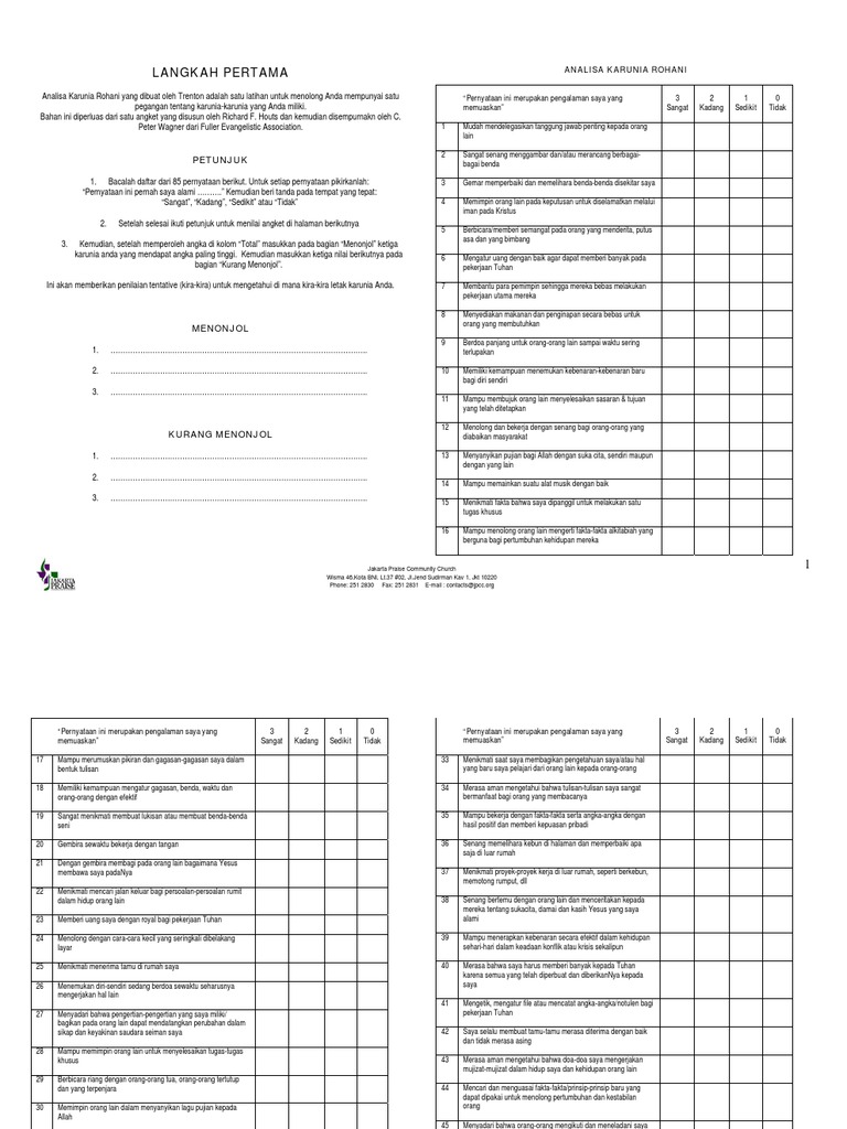 Analisa Karunia Rohani | PDF