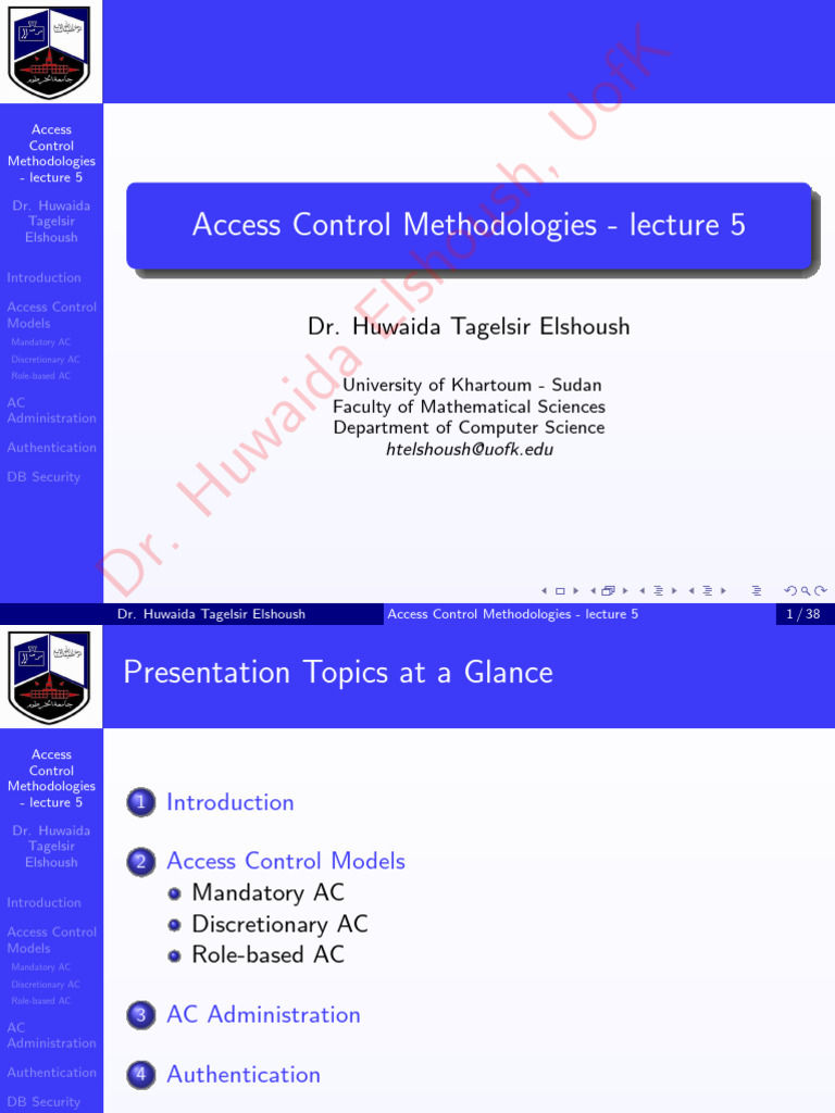 Access Control Methodologies | PDF | Computer Access Control | Access Control