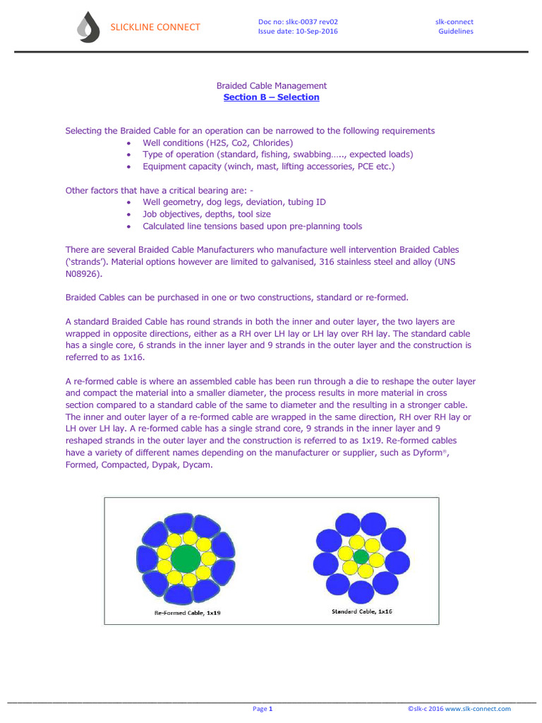 Braided Cable Selection Guidelines | PDF | Mechanical Engineering