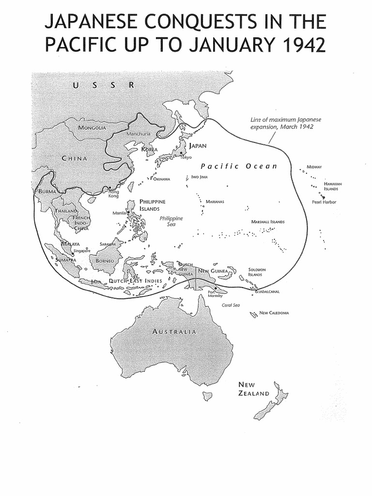 02 Japanese Conquests Map for Students to Annotate | PDF
