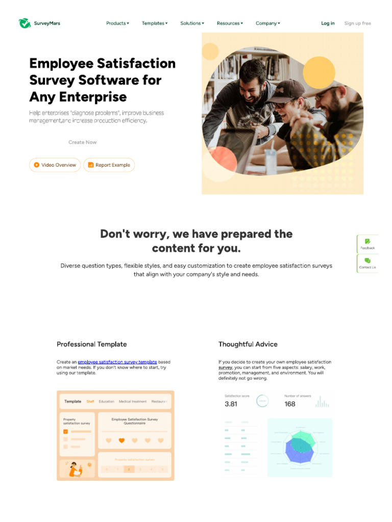 Employee Satisfaction Form | PDF