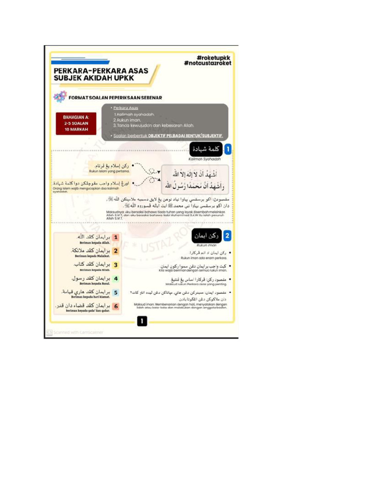 Nota Asas Akidah | PDF
