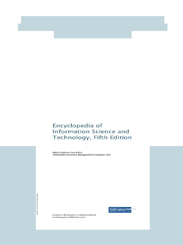 (Ebook) Encyclopedia of Information Science and Technology by Mehdi ...