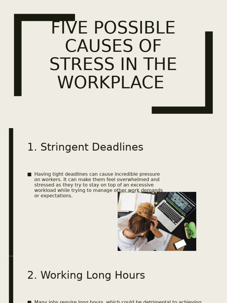 Five Possible Causes of Stress in The Workplace | PDF