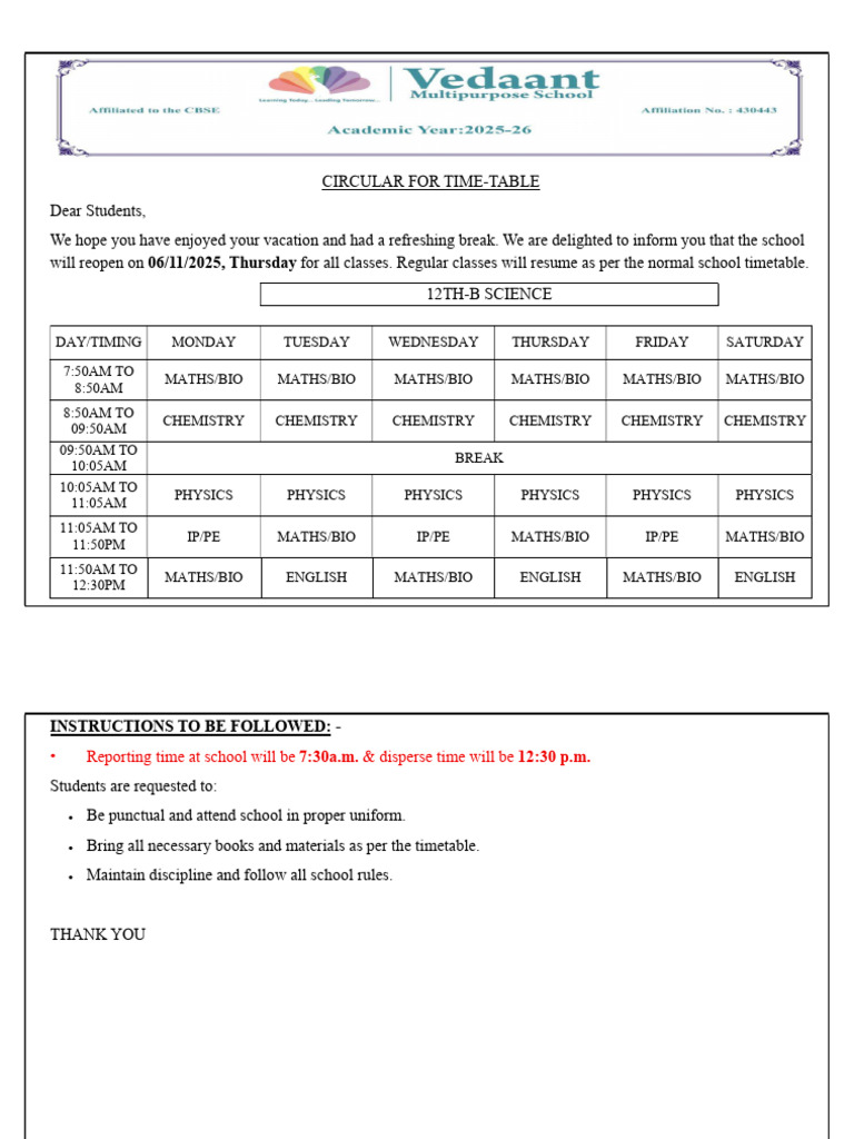 12 B Circular | PDF