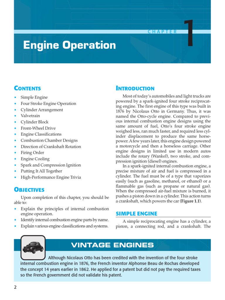Four-Stroke Engine Cycle Explained | PDF | Machines | Vehicle Technology