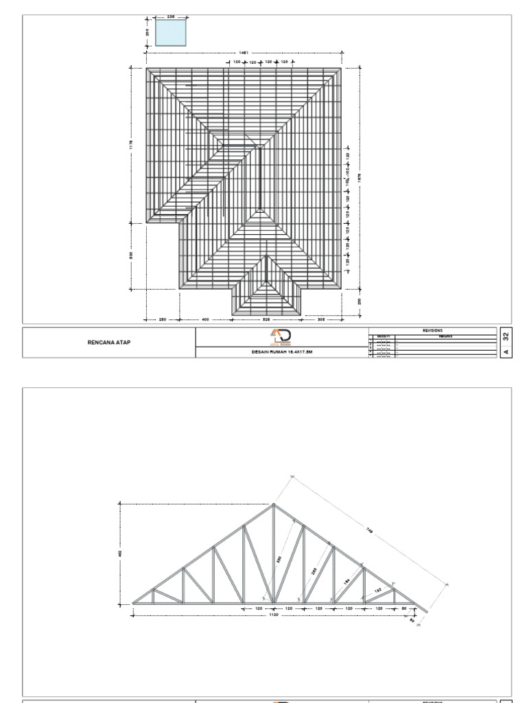 Gambar Kerja Atap Rumah | PDF