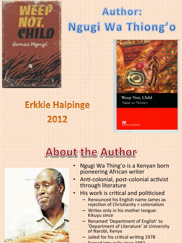 Weep Not, Child - Book Review | PDF | Kenya | Nairobi