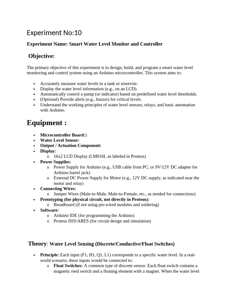 Experiment No 10 Microprocessor | PDF | Relay | Arduino