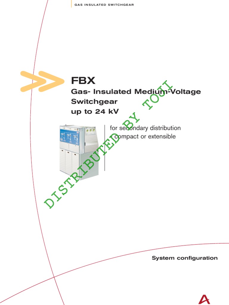 Areva FBX 24kV Tu Trung The RMU 24kV GIS Thanh Cai Cach Dien SF6 | PDF | Recycling | Switch