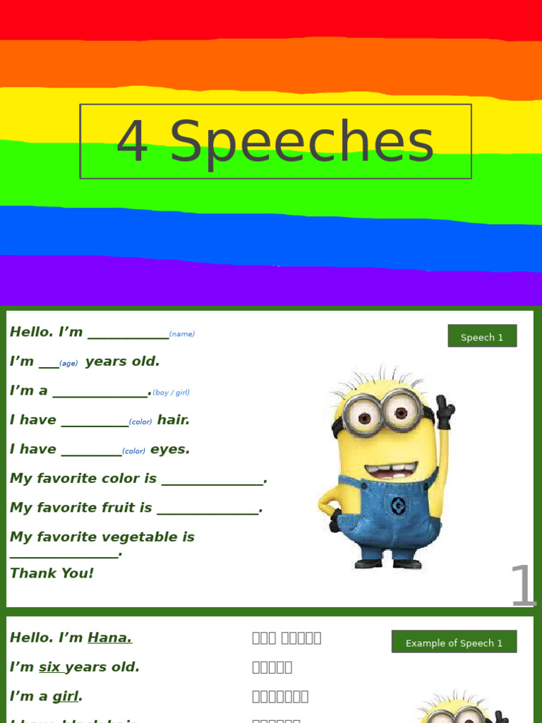 Speeches Introduction | PDF
