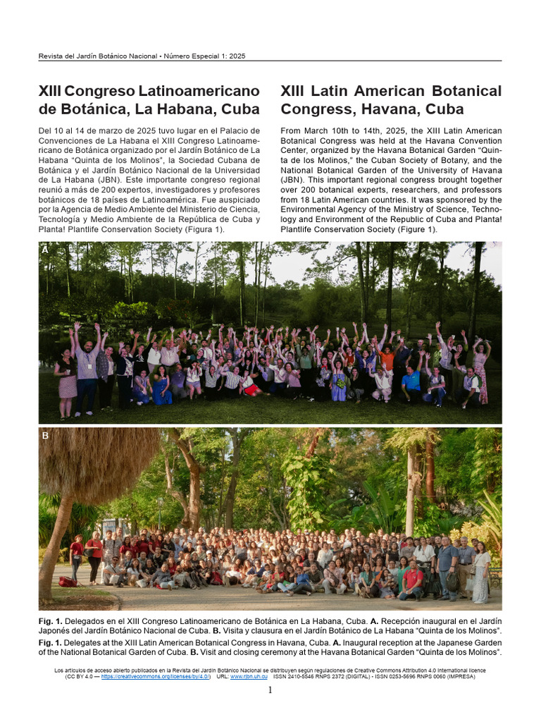 Congreso Latinoamericano de Botánica 2025 | PDF | Biología | Botánica